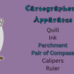 Cartographer Apparatus Sticker Sheet Gift for Friend Fantasy Gift for ...