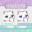 Animated White Cat Emote-alert / Watching You Emote-alert - Etsy