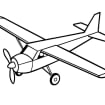 Airplane Cessna Line Art 5 PNG 5SVG Design Transparent PNG File for ...