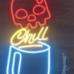 Chill Pill Neon Sign, Custom Neon Sign Acrylic Artwork, Home Decor ...