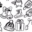 Festive Christmas Clip Art Doodle Set: Hand-drawn Whimsical Xmas Winter ...