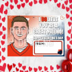 Denver Football Valentines, PRINTABLE American Football Valentine Cards ...