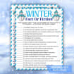Winter Fact or Fiction Game, Winter Party Game, True or False Winter ...