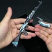 CSGO AK47 Vulcan Skin Small Size Replica Vulcan AK47 1/6 Scale Metal ...