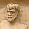 Roman Greek Philosopher Plato Frieze Fragment Sculpture Reproduction ...