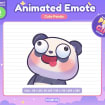 Cute Panda Animated Emote | Derp Emote | Kawaii Panda Emoji for Twitch ...