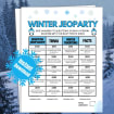 Winter Jeopardy, Fun Winter Party Games, Printable Winter Office Game ...