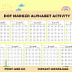 Do a Dot Alphabet Letters Printable, Dot Marker A-Z Activity, Uppercase ...