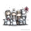 Whimsical Nativity Doodle Set, Hand-drawn Christmas PNG, Holy Family ...
