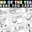 End of the Year Thank You Cards for Students | Printable Student ...
