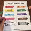 Color Matching Game, Busy Book Printable, Educational Activity ...