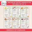 2026 Relief Society Editable Newsletter Bundle | LDS Ward Newsletter ...