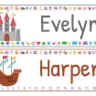 Student Desk Plates 30 Printable/editable Fairy Tale Classroom Name ...