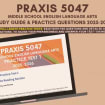 Praxis 5047 Study Guide: Middle School English Language Arts Exam Prep ...