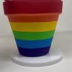 Rainbow Hand Painted Plant Pot - Etsy UK