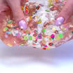 SCENTED Crystal Clear "fruit Salad" Stretchy Slime Satisfying Slimes ...