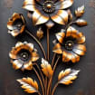 Iron Flowers Art, Wall Art Decor, Wall Hanging - Etsy