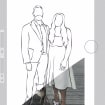 Line Drawing Custom Faceless |personalised Line Art | Line Illustration ...