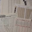 10 Old Game Score Sheets Game Papers Unused Score Tally 1940s - 70s ...