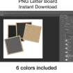 Felt Letter Board PNG Files Bundle, 6 PNG Square Letter Board With ...