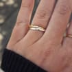 14k Gold and 925 Silver Russian Twist Ring, Gift for Her, Interlocking ...