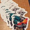 Gamefowl, Gallos Sticker, Skeleton Handler, Gallero Holding Gamecock ...