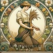 Zodiac Virgo Art, Digital File for Download - Vintage Poster in an ...