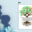 Father’s Day Fingerprint Craft, Fingerprint Tree, Meaningful Dad Gift ...