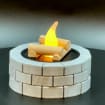 Mini Fire Pit - Led Tealight Candle With Holder - 3D Printed - Etsy