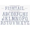 Watercolor Fishtail Alphabet, Blue Wedding Monogram Letters (PNG) - Etsy