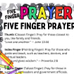 5 Finger Prayer Coloring Wheel Printable, 5 Finger Prayer Method ...