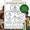 St. Patrick's Day Holy Trinity Coloring Page, Printable Shamrock ...