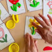 Flowers Play Dough Mats Fine Motor Skills Preschool Toddlers Activity ...