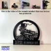 Personalized Pug Dog House Number, Pet Home Number Metal Wall Sign ...