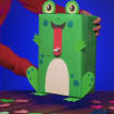 Frog Valentine Box Printable Decor Kit, Cute Animal Valentine's Mailbox ...