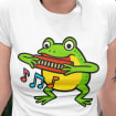 Funny Harmonica Frog PNG, Cartoon Musical Frog Clipart, Transparent ...