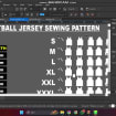 Basketball Jersey Sewing Pattern | Size Available S-XXXXL | Coreldraw ...