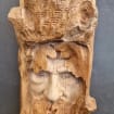 Wood Spirit Carving Green Man Italian Chestnut Tree Face With Oak ...