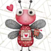 76 Png, Cute Valentine's Day Love Bug PNG Clipart, Whimsical Mini World ...