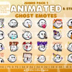 ANIMATED Ghost Emotes JUMBO Pack 1 | 24 Static AND Animated Ghost ...