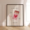 Perfect Match Print, Whimsy Matchbox Wall Art, Valentine Bedroom Quote ...