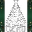 Christmas Tree Coloring Sheet - Etsy