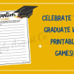Graduation WORD SCRAMBLE Game: Printable Party Activity (PDF) - Etsy