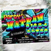 Graffiti Birthday Invitation Editable Party Invite Urban Street Art ...
