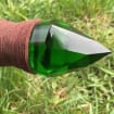 Earth Wizard Staff Solid Oak Green Resin Gem Walking Stick Renaissance ...