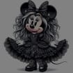 Gothic Minnie 5 PNG Design for Sublimation Png 300DPI High Resolution ...
