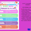 Hearts and Kindness Spirit Week Flyer Canva Template Valentines School ...