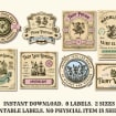 Fairy Labels,vintage Fairy Printable Labels,fairy Apothecary Jar Labels ...