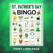 50 St. Patricks Day Bingo Cards Game, St. Patrick's Day Bingo, St.paddy ...