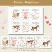 Printable Farm Animal Valentine's Day Card, Classroom Valentine's Day ...